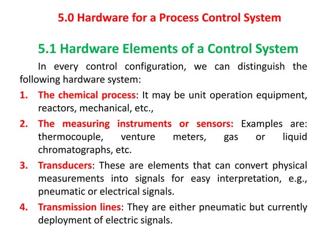 Presentation On Process Dynamics And Control Ppt