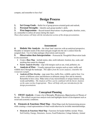 PDC project guidelines | DOC