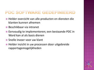 Product/Diensten Catalogus | PPTX | Business | Business and Finance