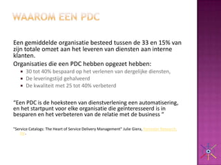 Product/Diensten Catalogus | PPTX | Business | Business and Finance