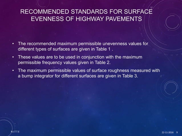 GUIDELINES FOR THE SURFACE EVENNESS OF HIGHWAY PAVEMENTS | PPTX | Auto ...