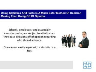 Run Your Career Based on Facts and Statistics ? Not Opinions | PPT