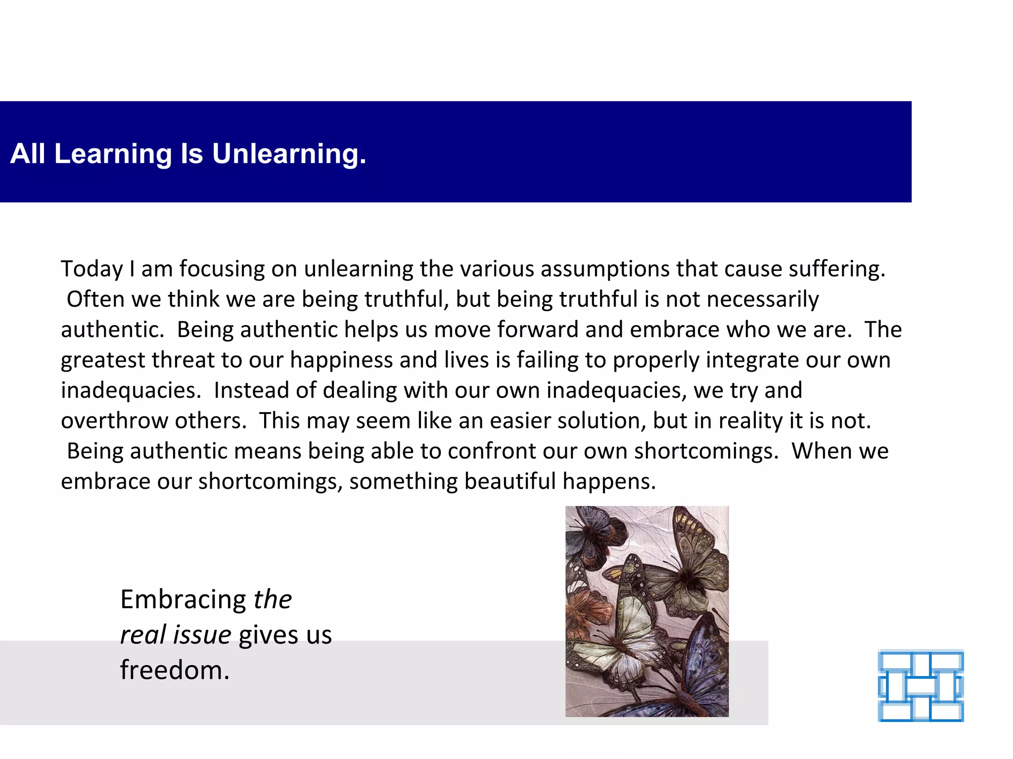 The Importance of Unlearning | PPT
