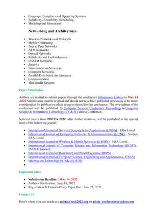 11 th International Conference on Parallel, Distributed Computing Technologies and Applications ...