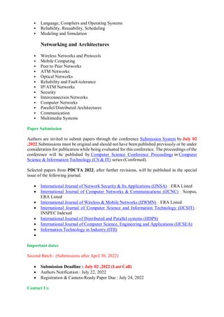 11 th International Conference on Parallel, Distributed Computing Technologies and Applications ...