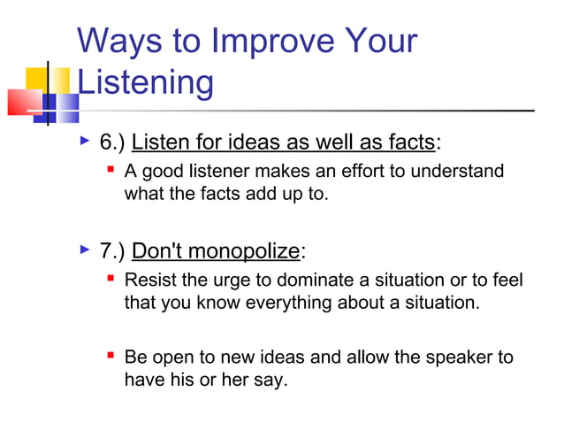 Improving Your Listening Skills! | PPT