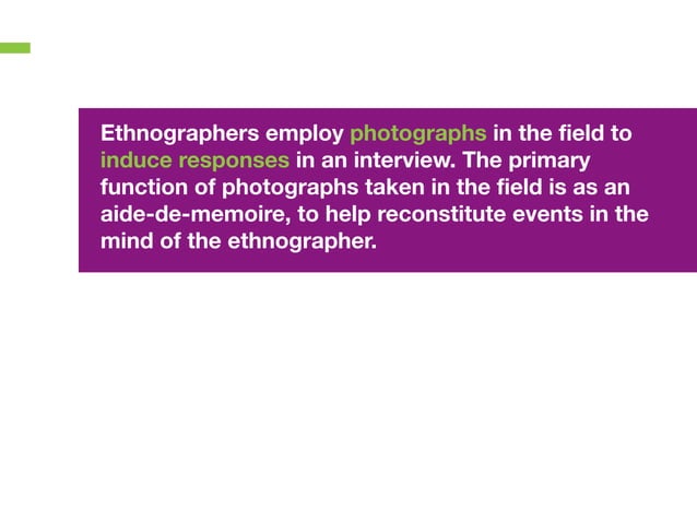 Visual Ethnography | PPT