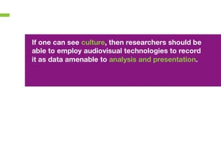 Visual Ethnography | PPT