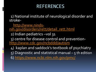 Pervasive developmental disorders | PPTX