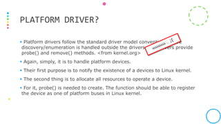 Platform Device/Driver | PPTX