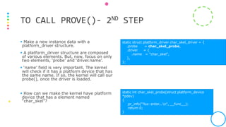 Platform Device/Driver | PPTX