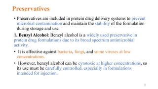 Formulation and evaluation of protein drug delivery system. | PPTX