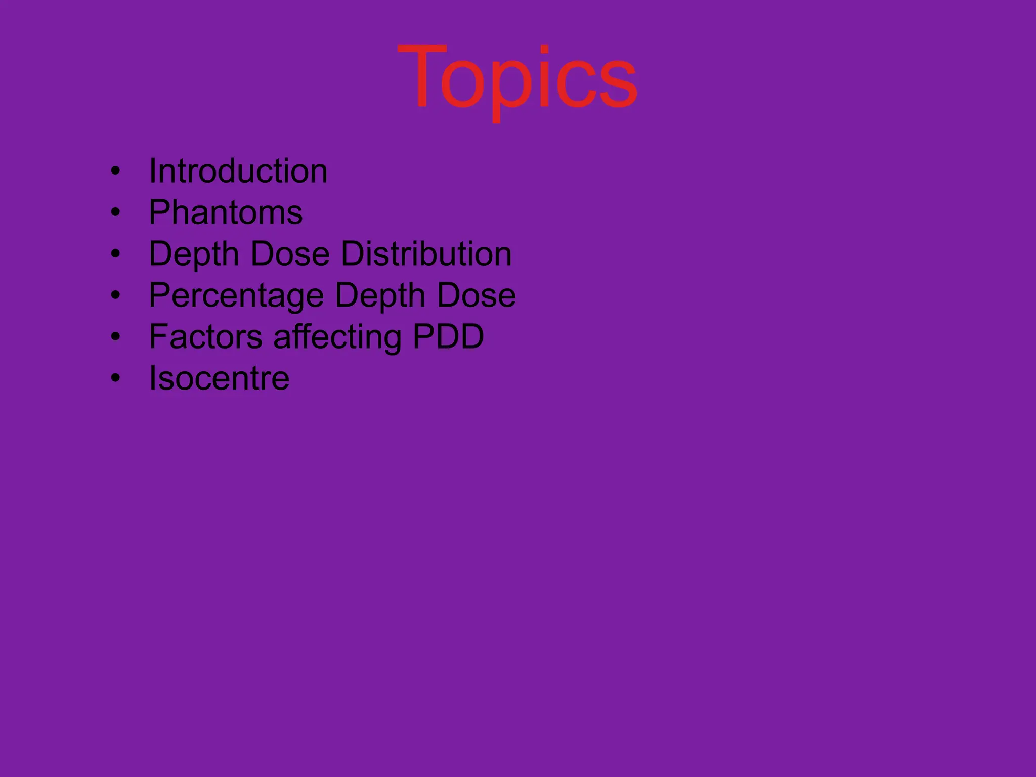 Depth Dose in Radiotherapy (Percentage).pptx | Physics | Science