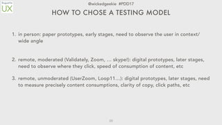 Workshop: Prototyping and User testing | PDF | Internet for Beginners ...