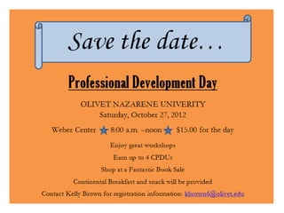 Professional Development Day | PPTX | Secondary Education | Education