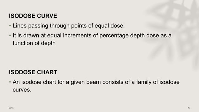 PDD & ISODOSE CURVE.pptx radiation oncology AIIMS GORAKHPUR | PPT