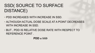 PDD & ISODOSE CURVE.pptx radiation oncology AIIMS GORAKHPUR | PPTX | Physics | Science