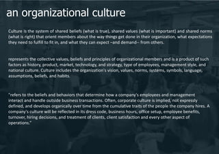 Organizational Culture: A Key to Success | PPTX | Business ...