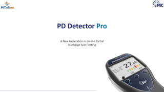 PDD Pro detector for Partial Discharge testing | PPT