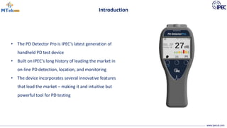 PDD Pro detector for Partial Discharge testing | PPT