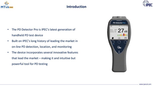 PDD Pro detector for Partial Discharge testing | PPT
