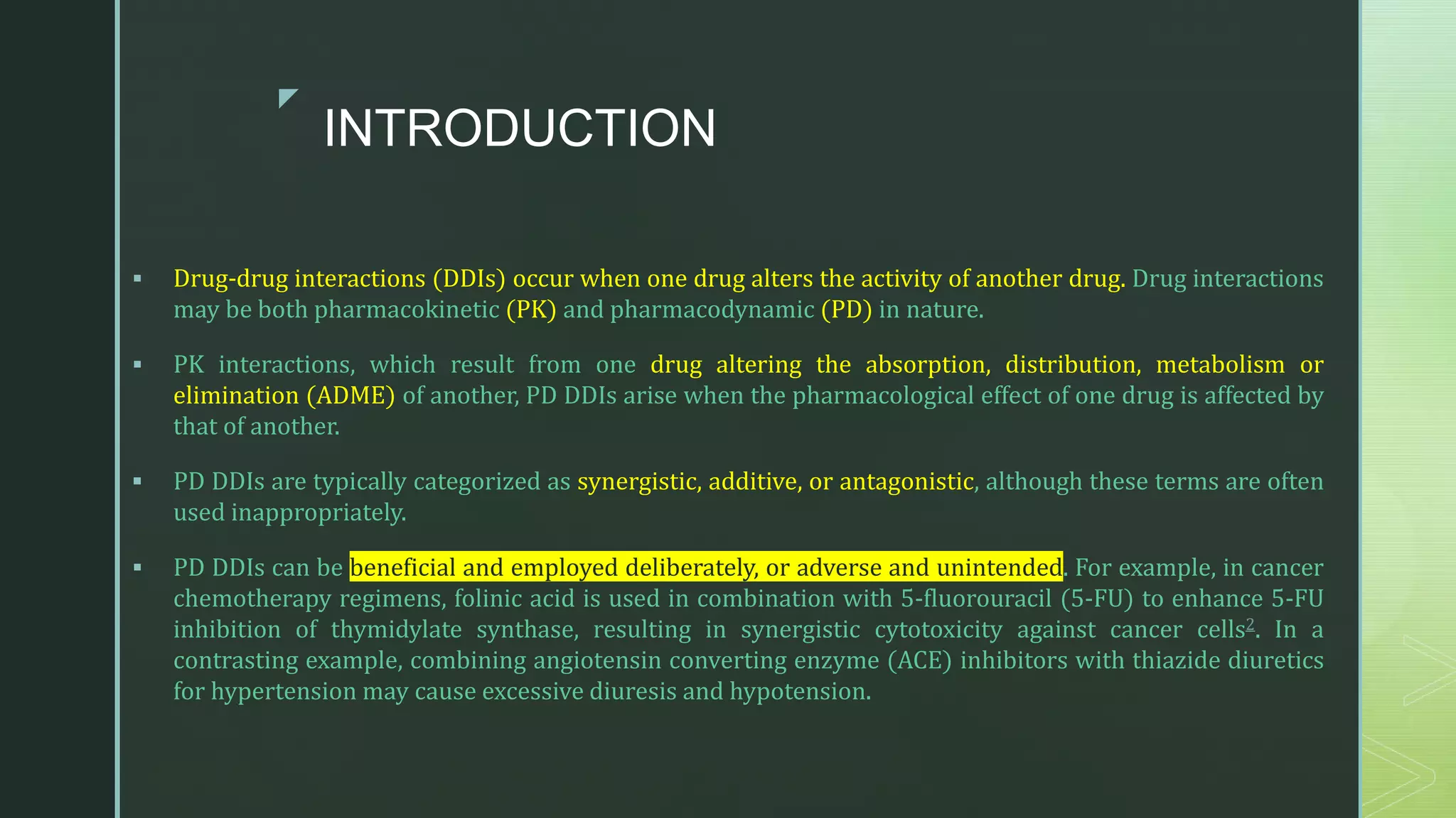 Pharmacodynamic drug interactions | PPTX