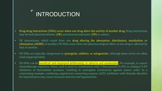 Pharmacodynamic drug interactions | PPTX