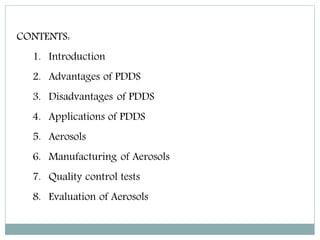 Pulmonary Drug Delivery System (PDDS) | PDF