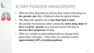 Pulmonary Drug Delivery System | PPTX