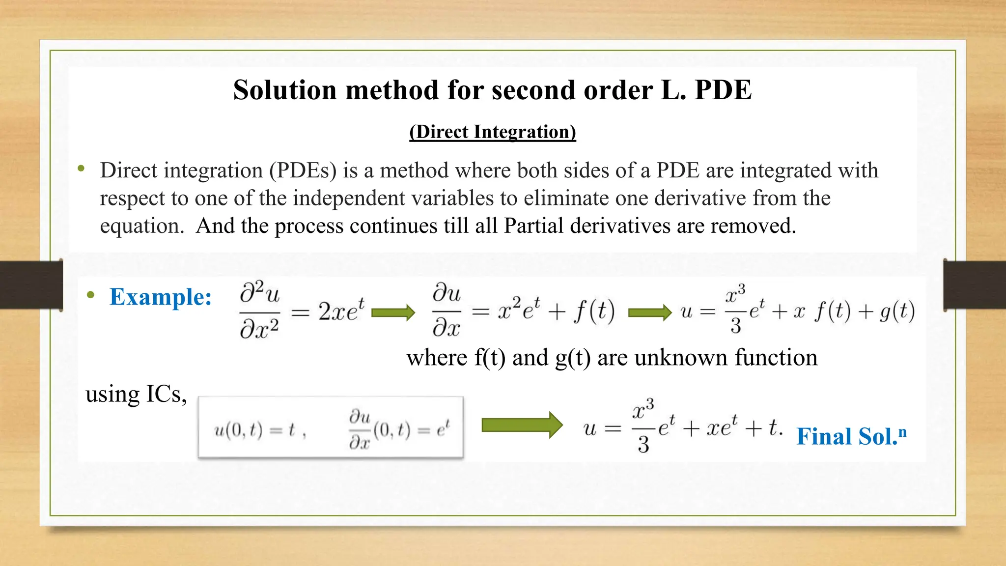 Understanding Partial Differential Equations Types And Solution Methods Pptx Physics Science
