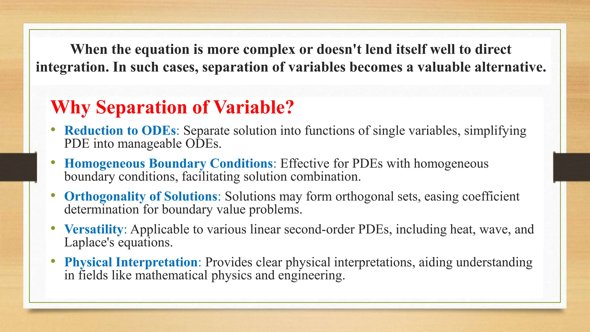 Understanding Partial Differential Equations: Types and Solution Methods | PPTX | Physics | Science