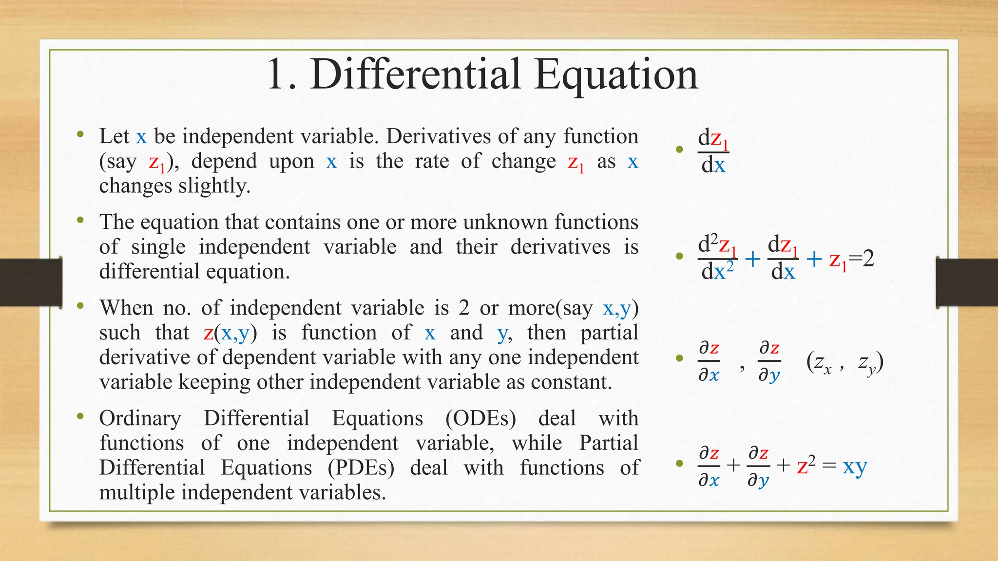 Understanding Partial Differential Equations: Types and Solution Methods | PPTX