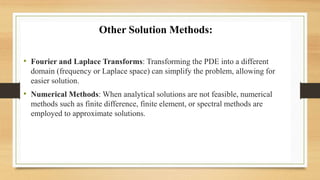 Understanding Partial Differential Equations: Types and Solution Methods | PPTX
