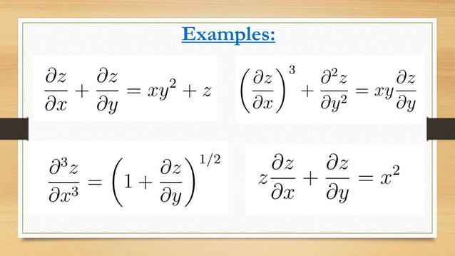 Understanding Partial Differential Equations: Types and Solution Methods | PPTX | Physics | Science