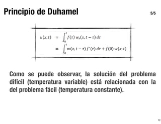 Clasificación de PDEs y Principio de Duhamel | PDF