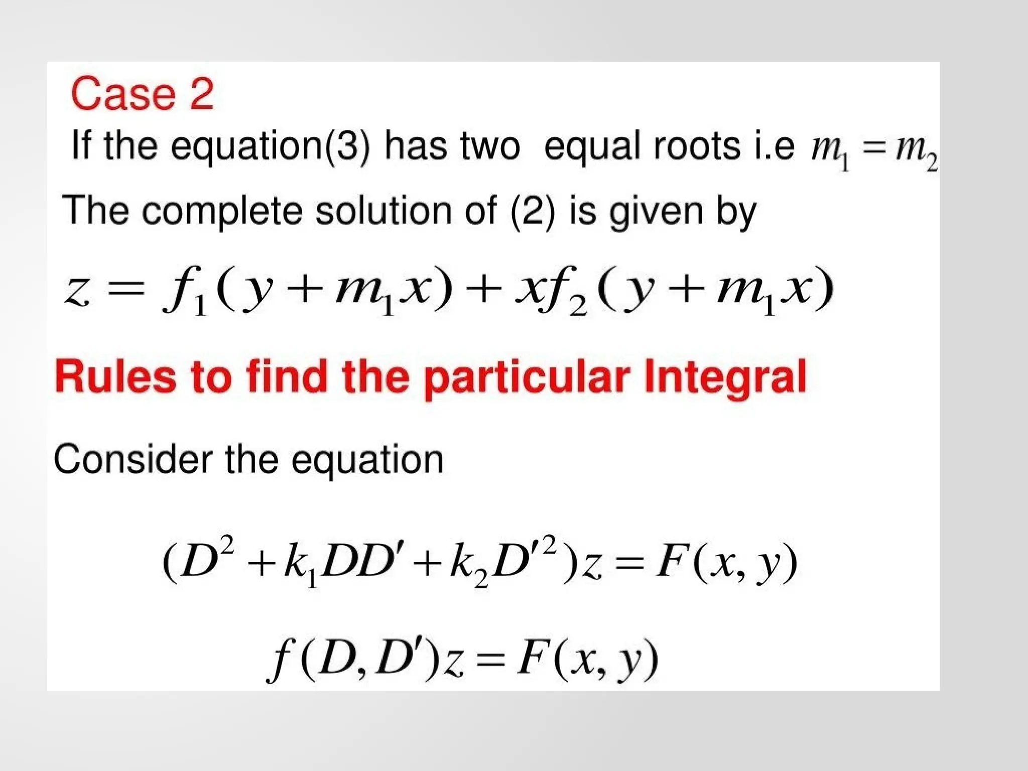 PARTIAL DIFFERENTIAL EQUATIONS AND ITS RESULTS | PPT