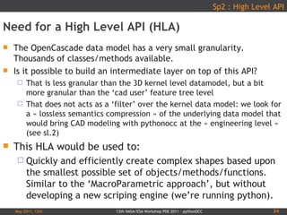 PDE2011 pythonOCC project status and plans | PPT | Web Development ...