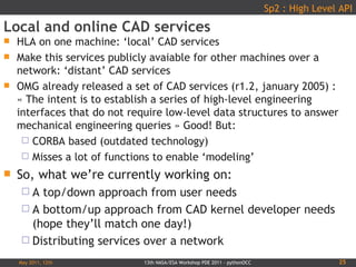 PDE2011 pythonOCC project status and plans | PPT | Web Development ...