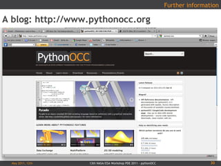 PDE2011 pythonOCC project status and plans | PPT | Web Development ...