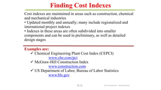 Cost Indices for Industrial Application | PPTX