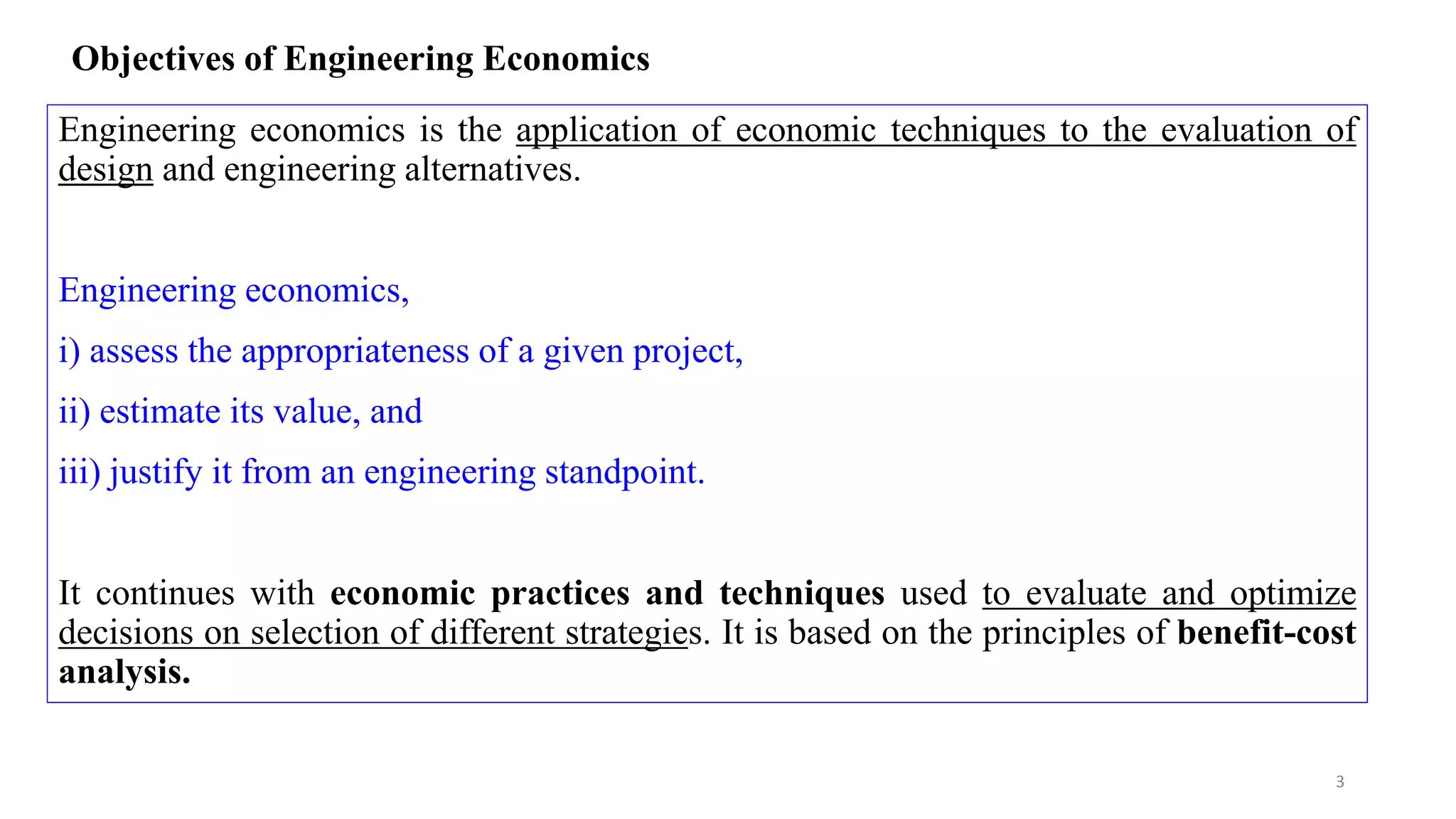 Economics for Engineers, Why ? | PPTX