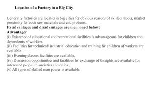 Location of an industry | PPTX
