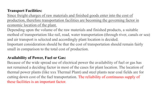 Location of an industry | PPTX