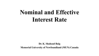 Nominal and Effective Interest Rate | PPTX