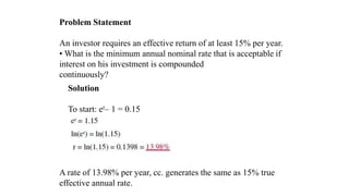 Nominal and Effective Interest Rate | PPTX