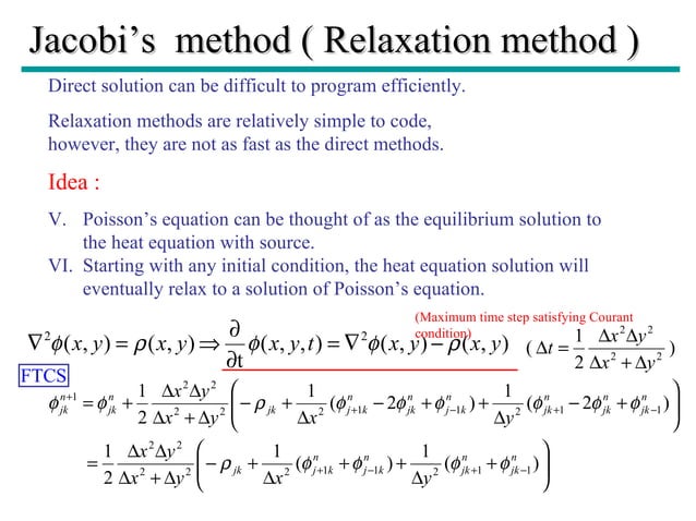 Finite DIfference Methods Mathematica | PPT