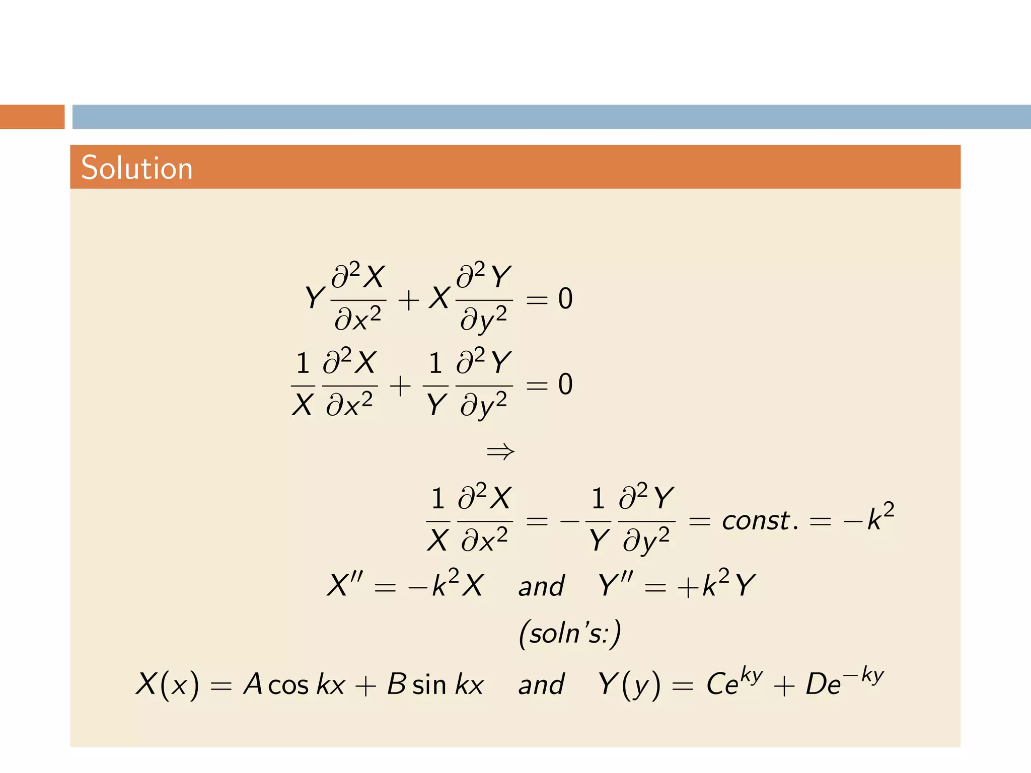 Partial Differential Equations, 3 simple examples | PPT