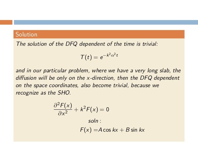 Partial Differential Equations, 3 simple examples