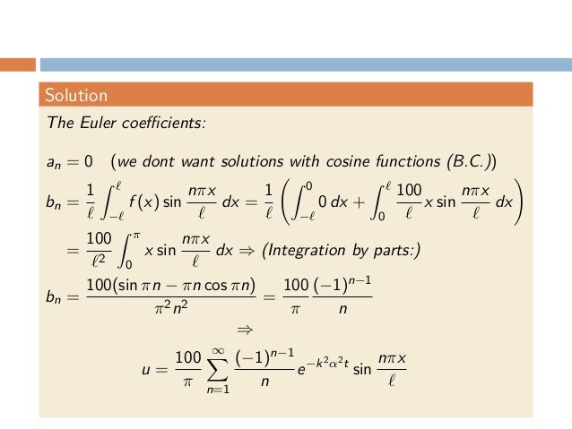 Partial Differential Equations, 3 simple examples