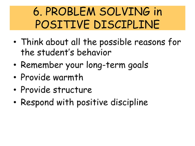 Positive Discipline in Everyday Teaching by chermae2016 | PPTX
